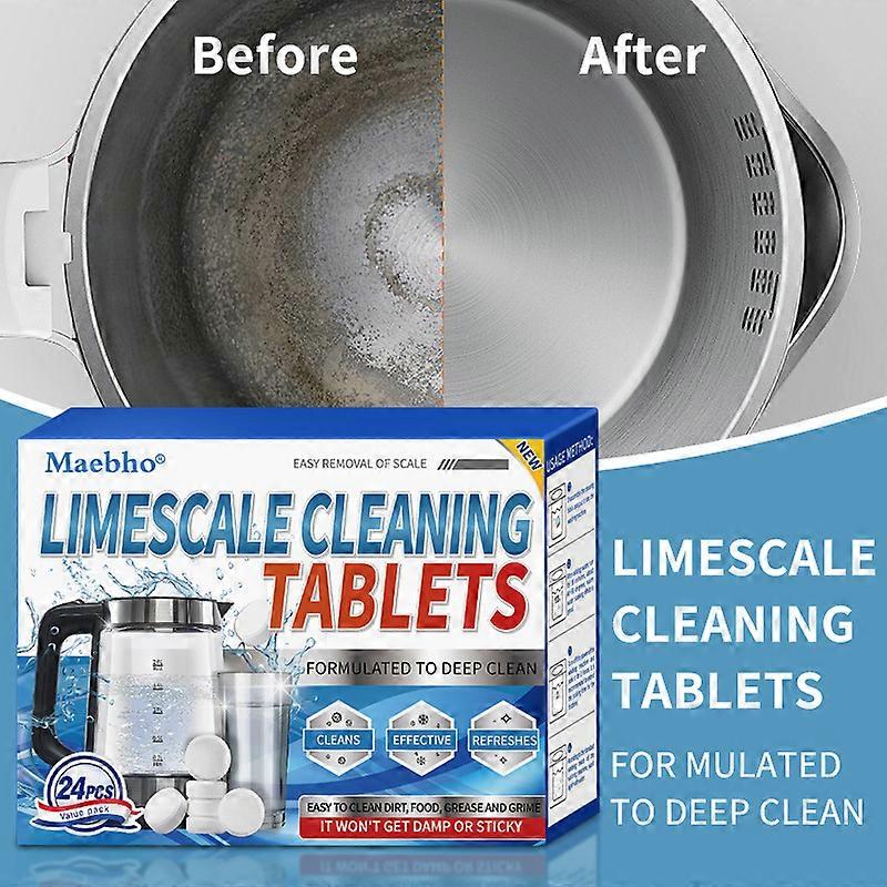Limescale Cleaning Tablets for Kettle, Limescale Remover, Clean Kettle ...