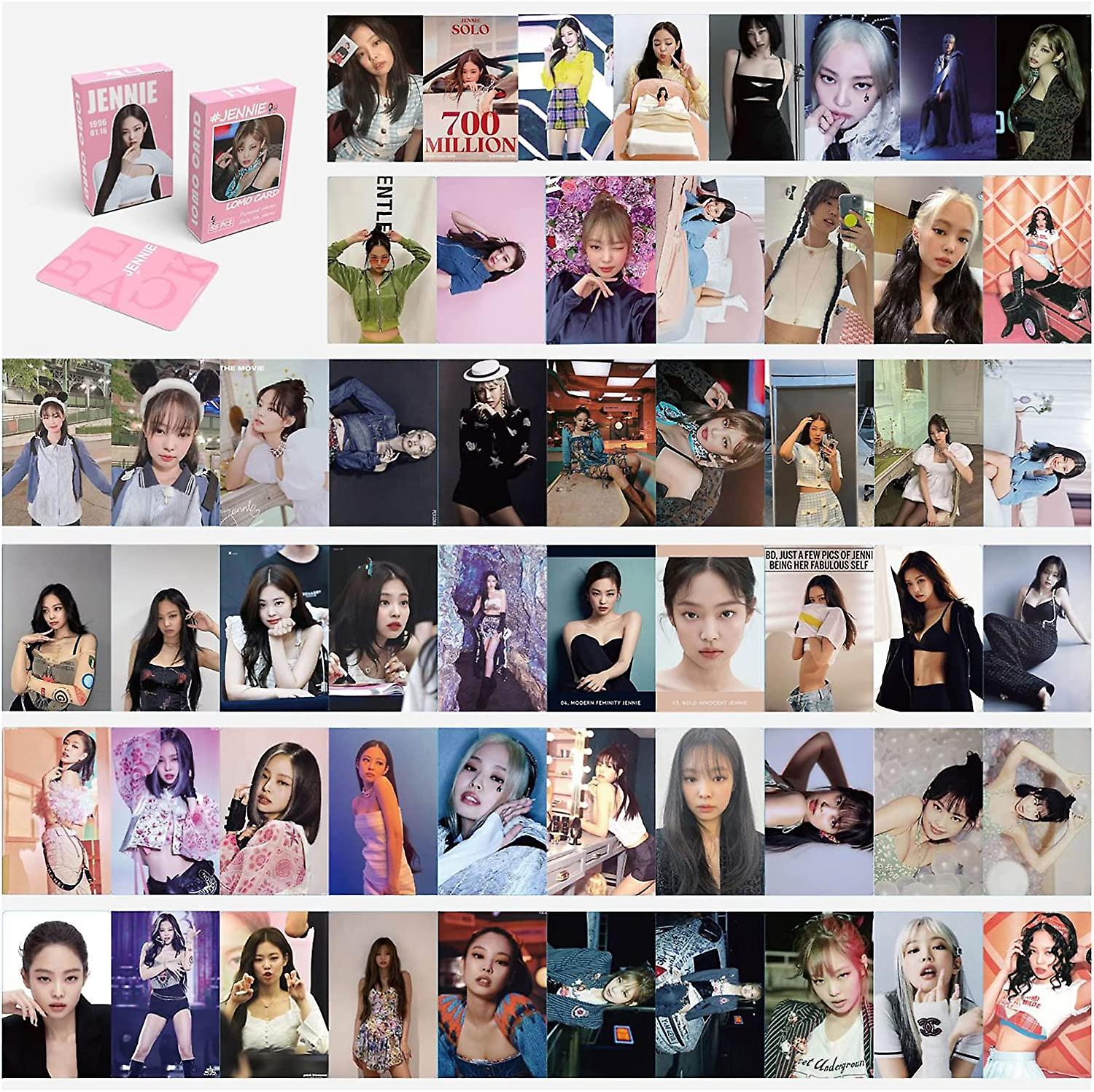 Kpop Jennie 55 Pcs Photocard Picture Card Set Jennie Kim Photobook ...