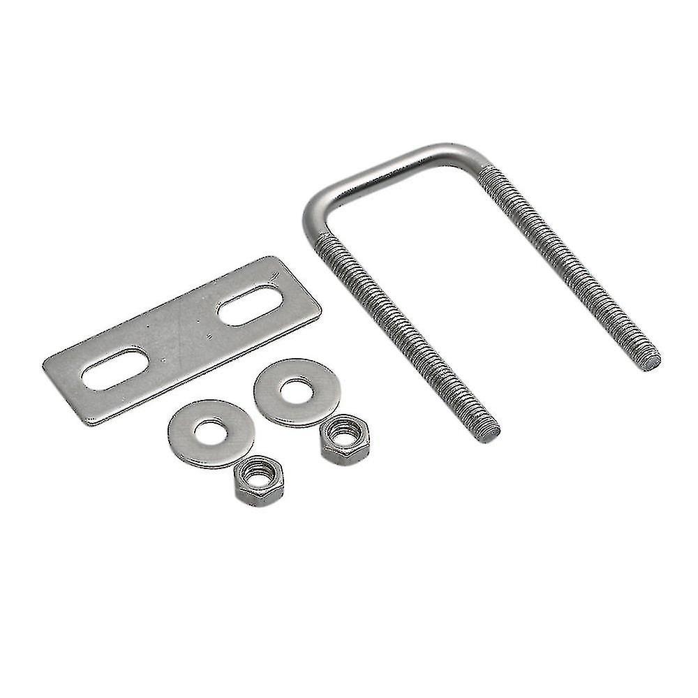 Stainless Steel Square U Bolt Brackets Boat Trailer Nuts W/ Plate ...