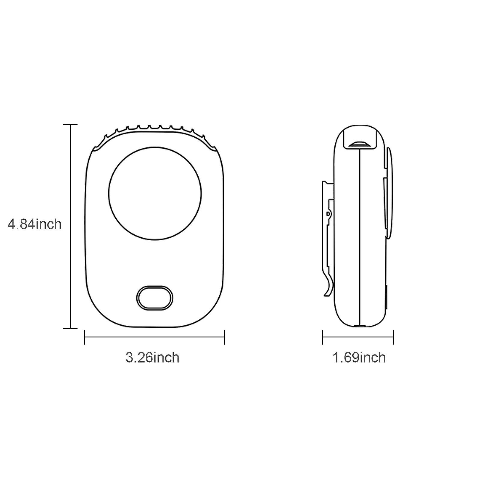 Necklace Fan Mini Wearable Fans Neckband Fan USB Rechargeable Quiet 3 ...