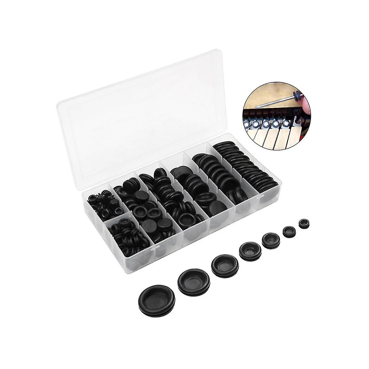 170pcs 7 Sizes Rubber Grommet Assortment Kit, Firewall Hole Plug Set ...