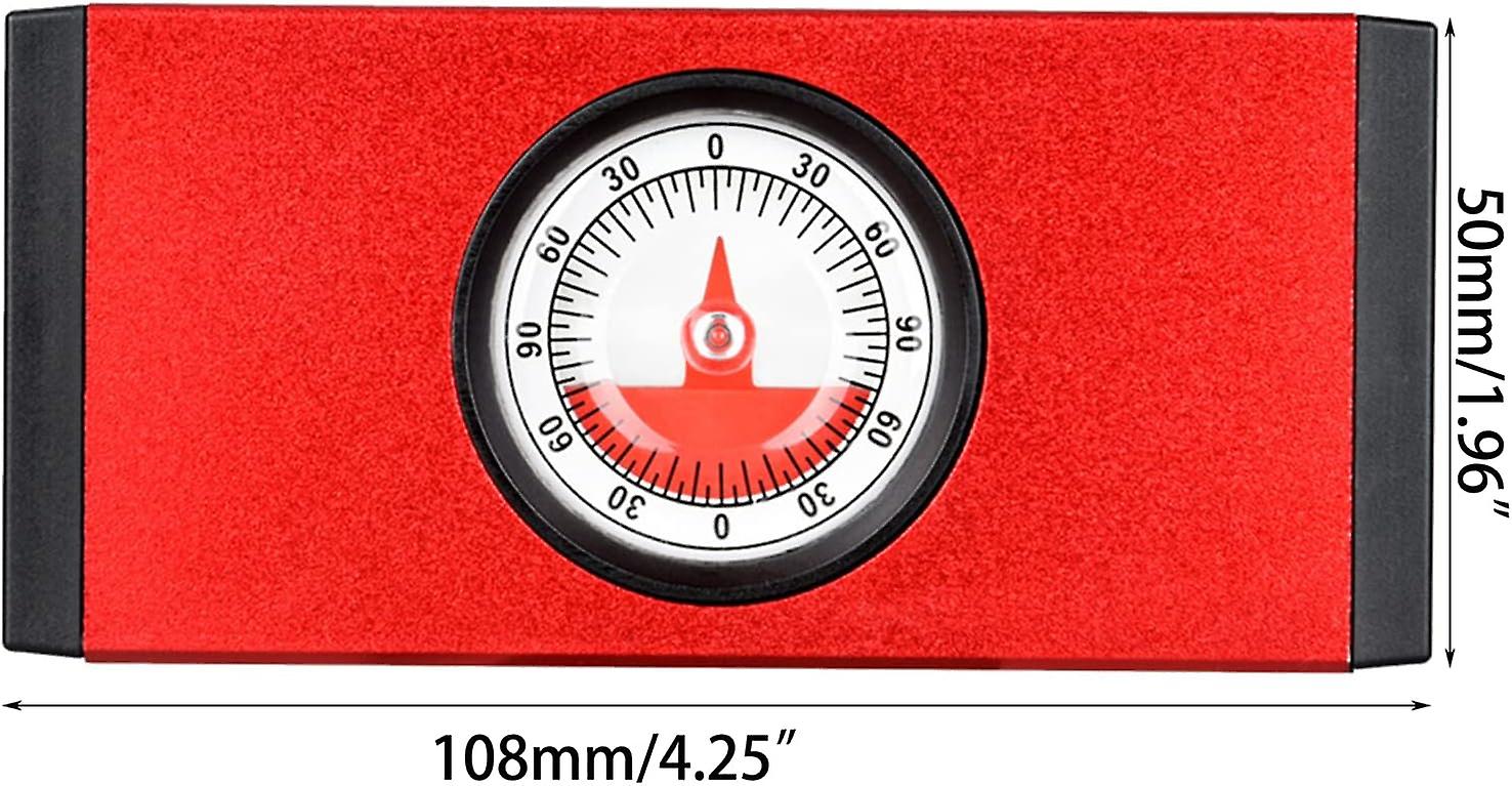 Mini Inclinometer Measurement Tool Protractor Level Meter Angle Finder ...