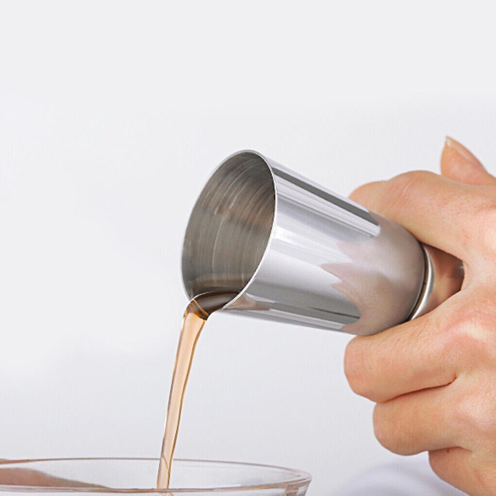 Stainless Steel Double Single Shot Measure Jigger Spirit Bar Cocktail ...