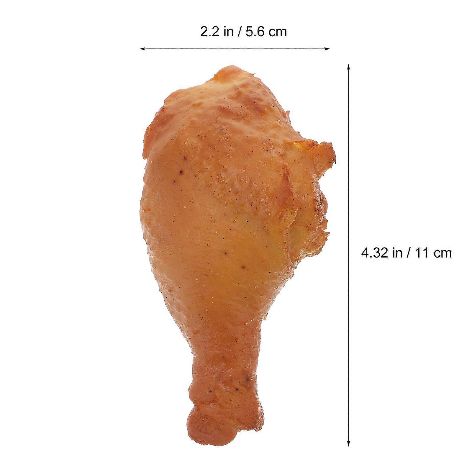 Fake Cooked Fried Chicken Leg Simulation Artificial Food Model Fake ...