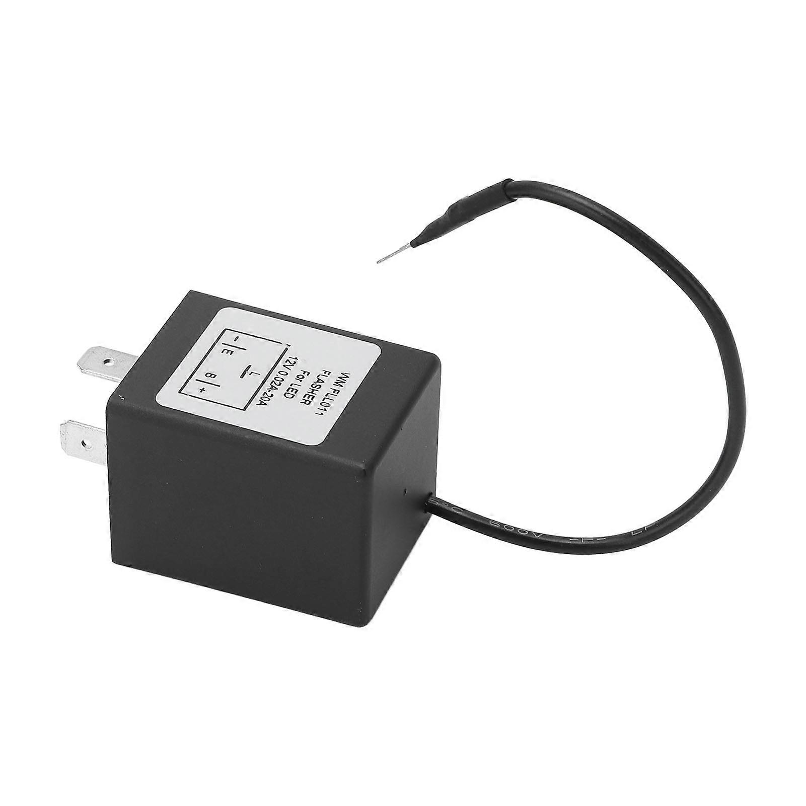 LED Flasher Relay 2 Pin High Power Sturdy Motorcycle Turn Signal ...