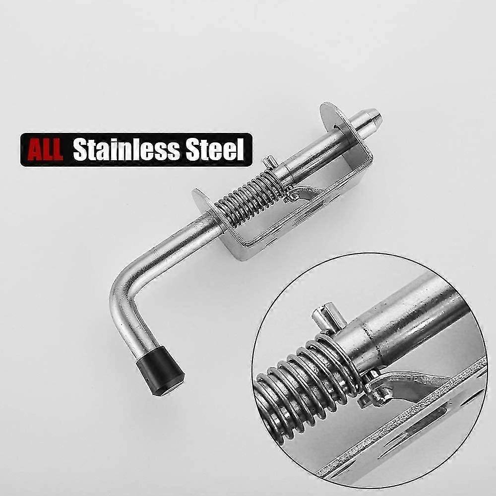 2pcs Latch Garage Door Lock Gate Latch Door Lock Shed Spring Latch 304 ...