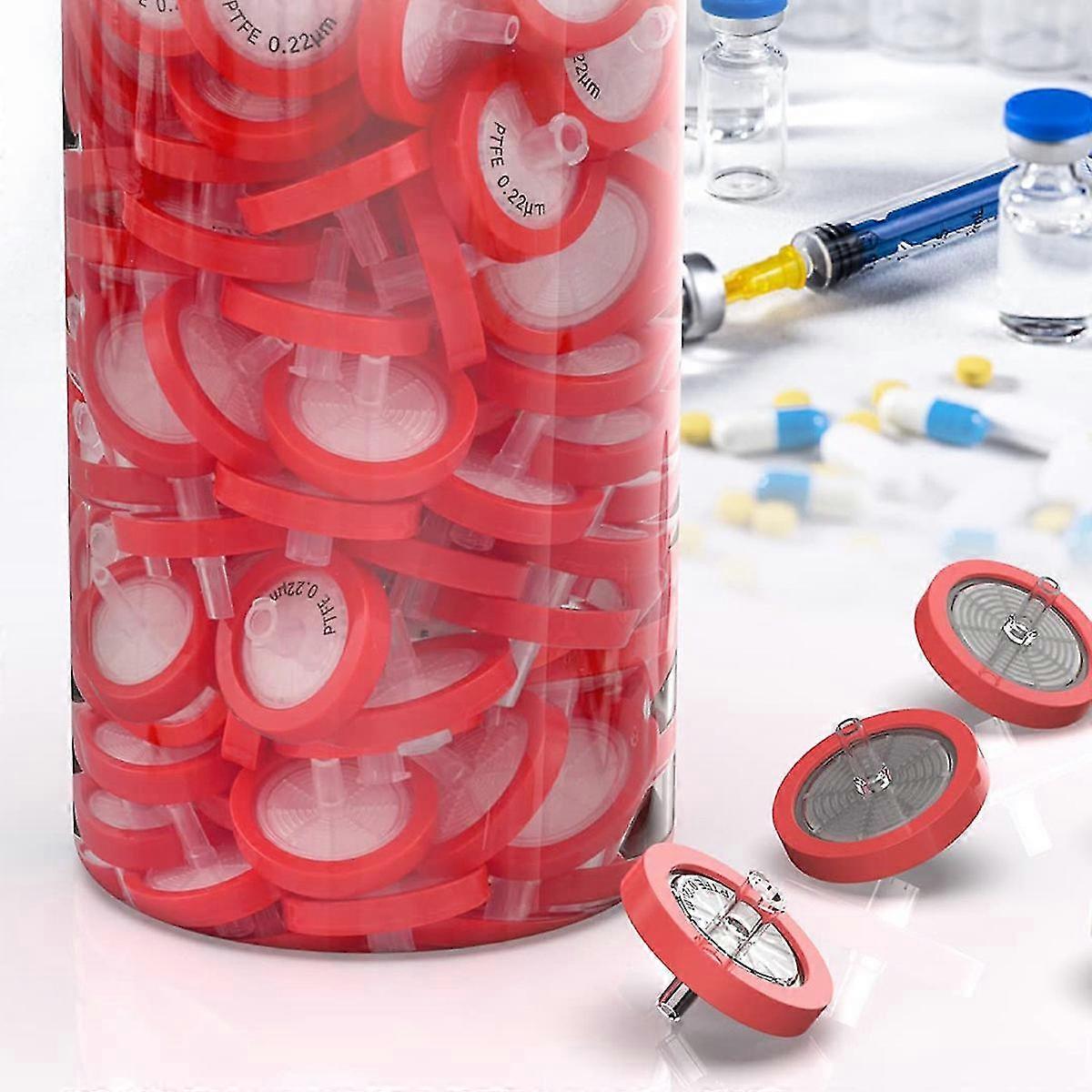 100 Pcs Syringe Filter , Syringe Lab Filter 25mm Membrane Diameter, 0 ...