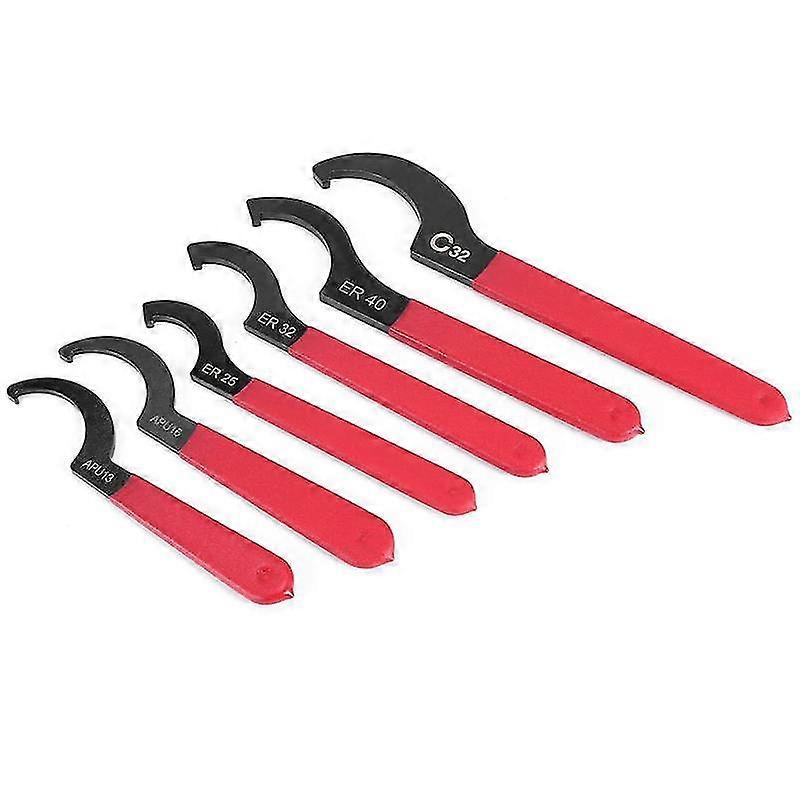 6 Pieces Spanner Wrench Set Adjustable Coilover Wrench Spanners Hook ...