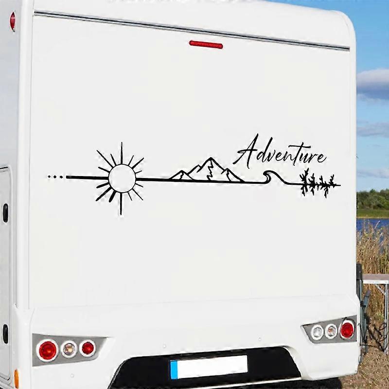Camping Outdoors Adventure Vinyl Sticker Camper Van SUV Decoration ...