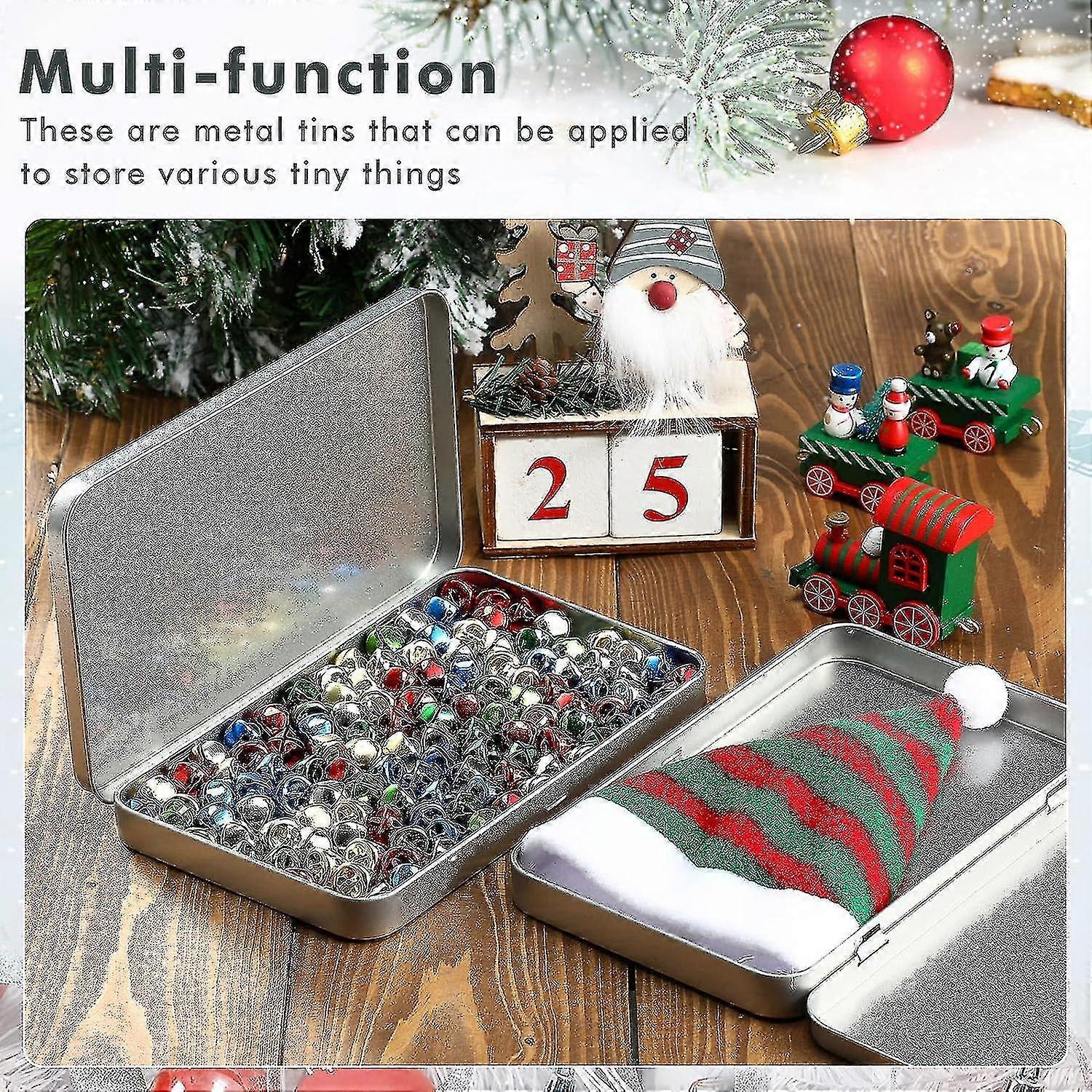 Metal Rectangle Tin Metal Hinge Lid Tin Metal Empty Box Container ...