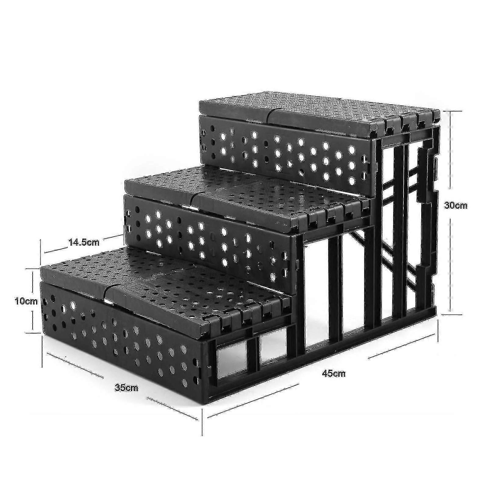 Pet 3 Step Stairs Soft Washable Cover Dog Puppy Folding Portable Ladder ...