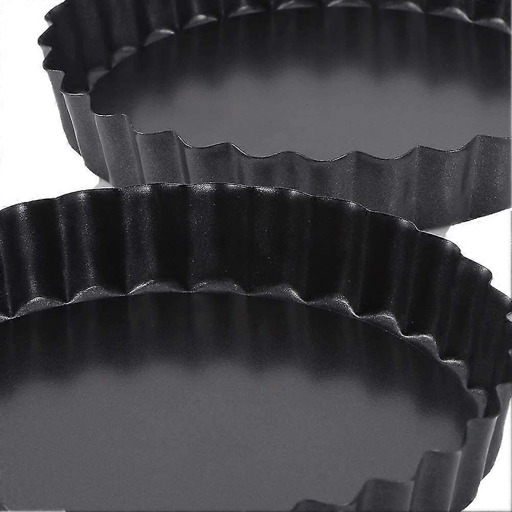 Set Of 6 Non-stick Pastry Molds Round Tart Mold Quiche Mold With ...