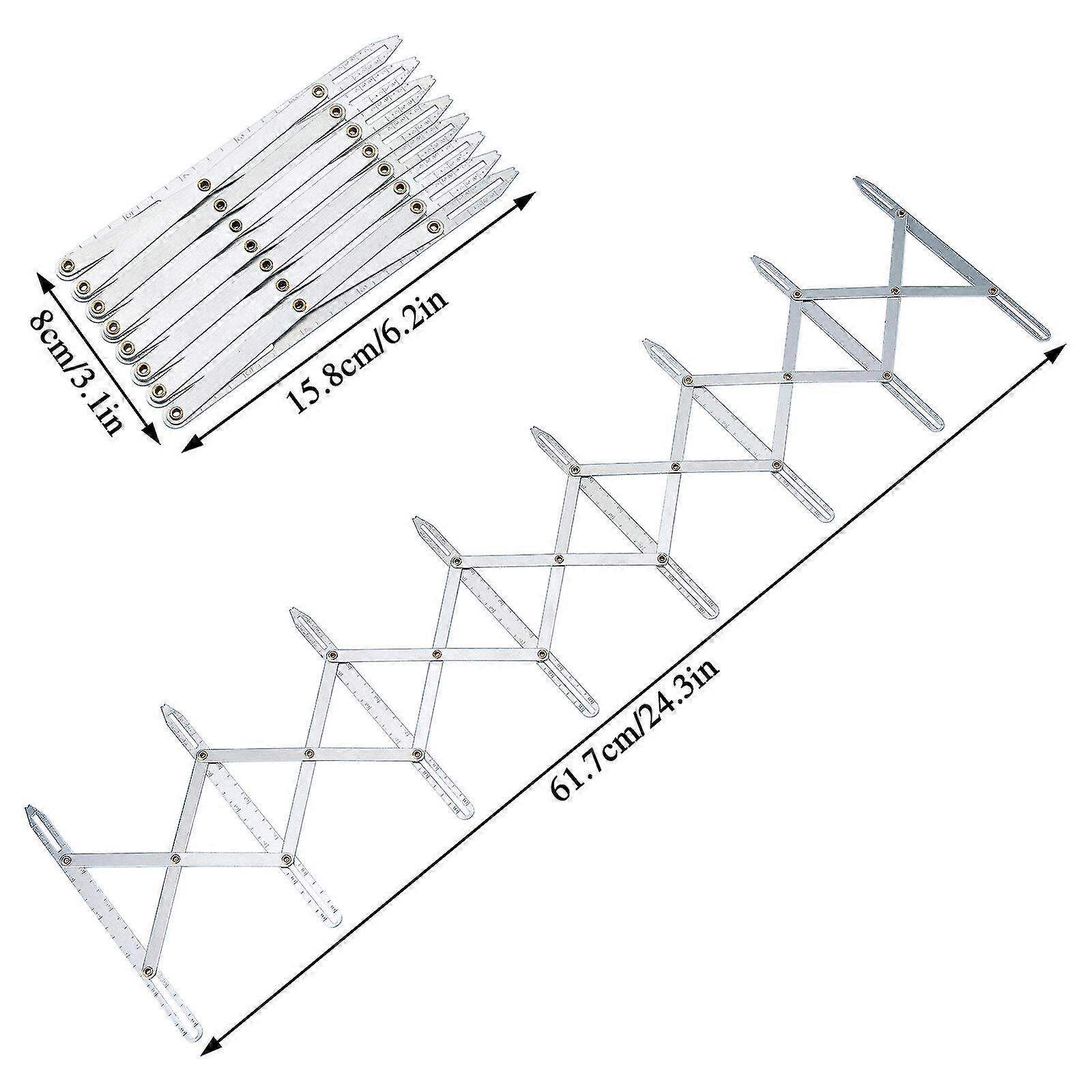 Measuring Tools Positioning Ruler Woodworking 8 Heads Expanded To 24 ...