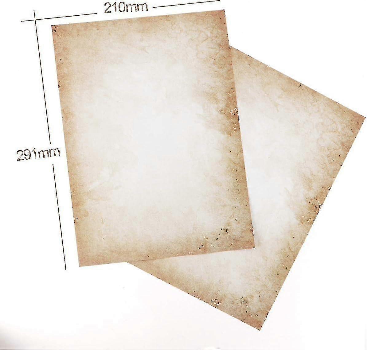 100 Sheets Of Writing Paper With Pattern Old Paper Din A4 120 G/m ...