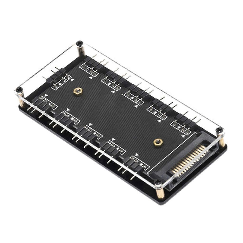 Universal Standard 5V 3-pin ARGB Port RGB Fan Hub ARGB Cable Splitter ...