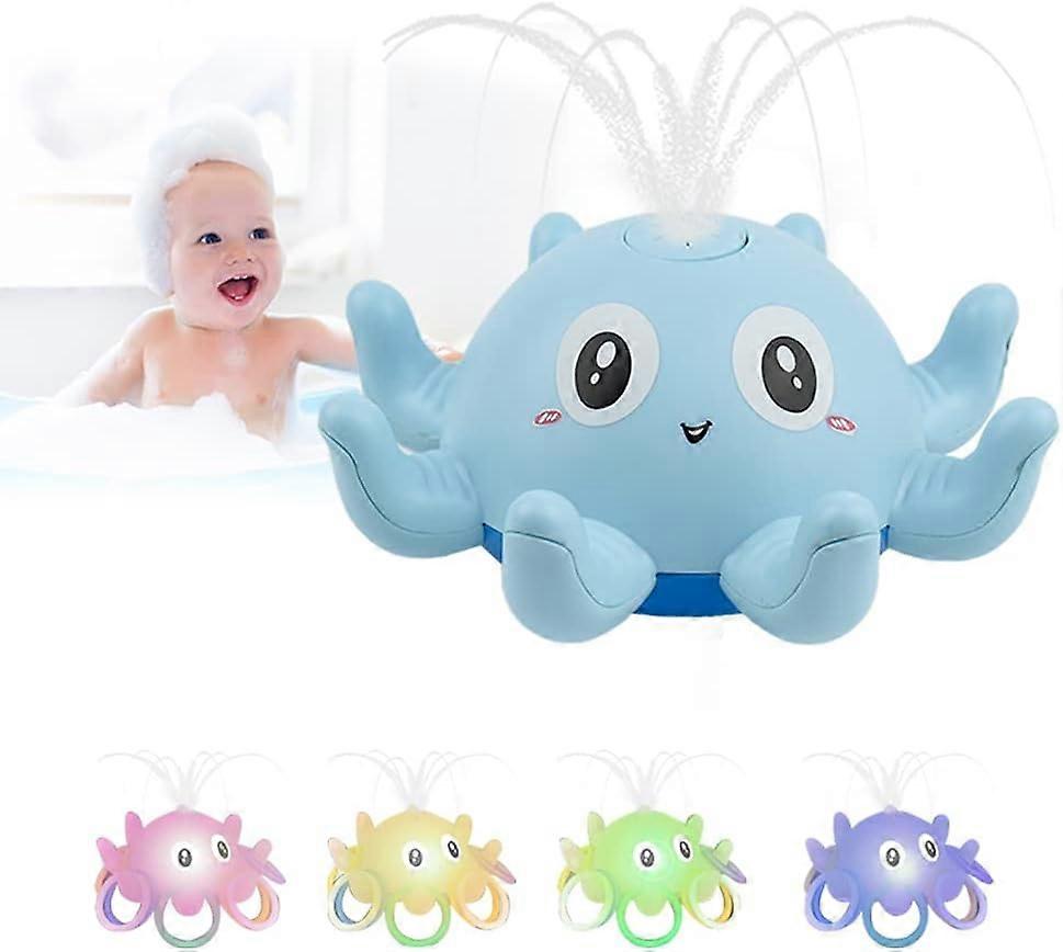 Octopus Induction Water Spray Baby Bath Toy, Outdoor Pool Fountain ...