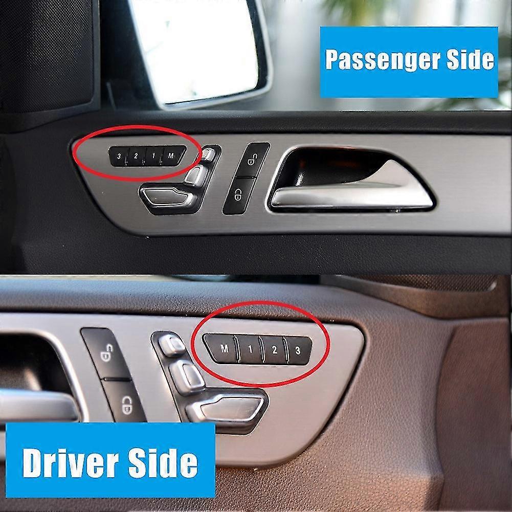 4pcs Carbon Fiber Car Interior Door Handle Panel Cover Trim Strip for ...