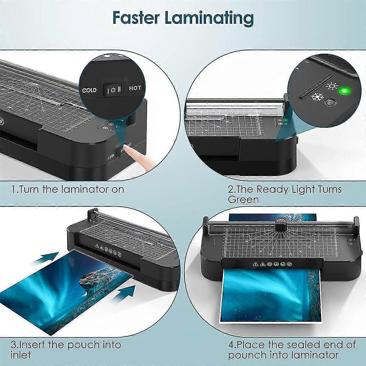 4-in-1 Laminator Thermal Lamination Kit Laminator Machine For Office ...