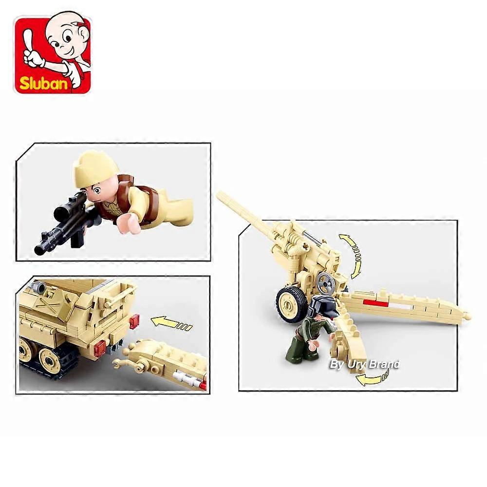 Sluban WW2 Germany Army Military Vehicles Cannon Assault Car Building ...