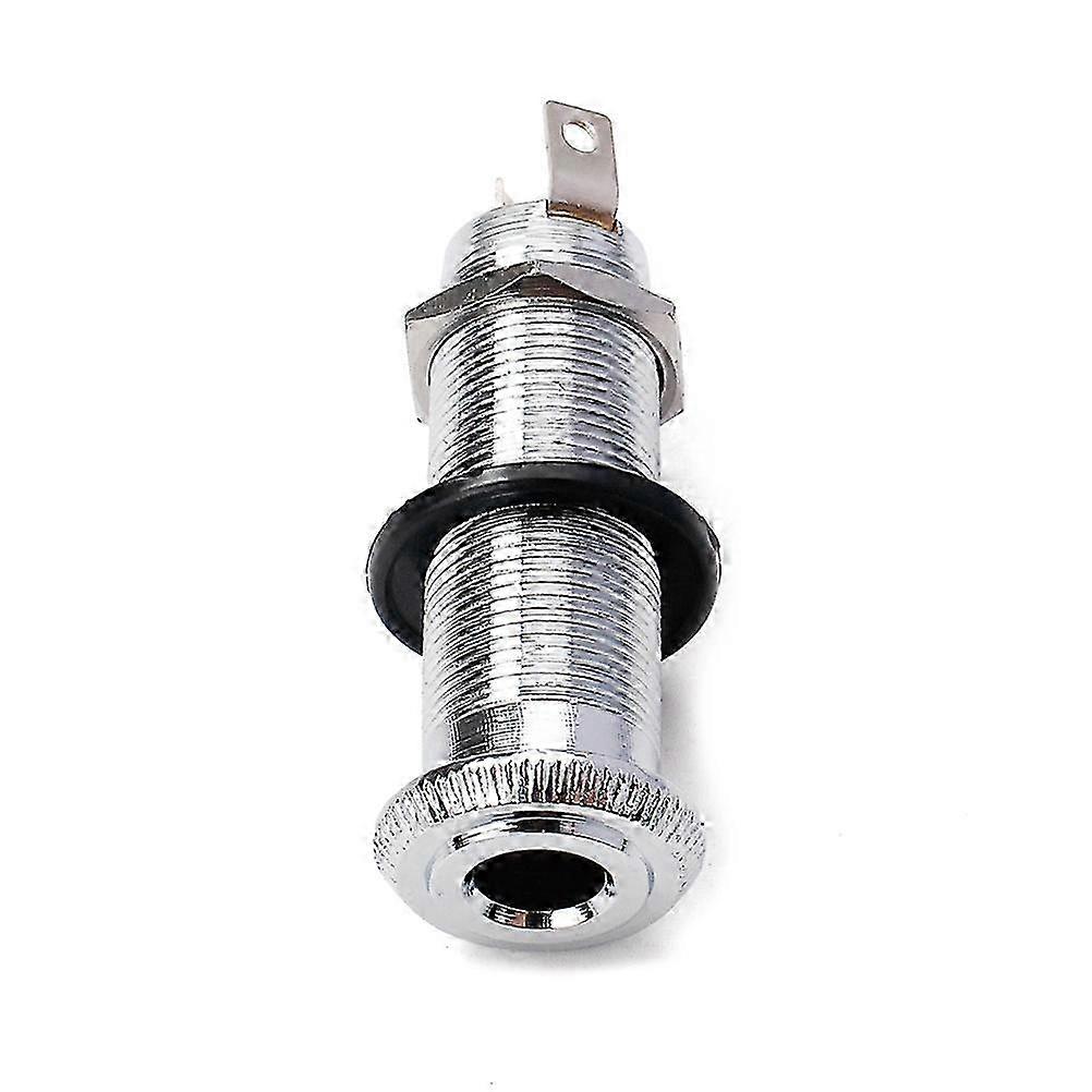 1/4 Inch 6.35mm Threaded Cylinder Barrel Intput Output Jack Flush ...
