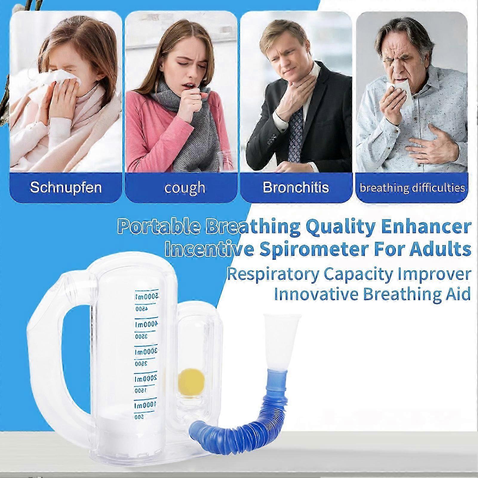 Incentive Spirometer 5000ML Volume Measurement with Flow Rate Indicator ...