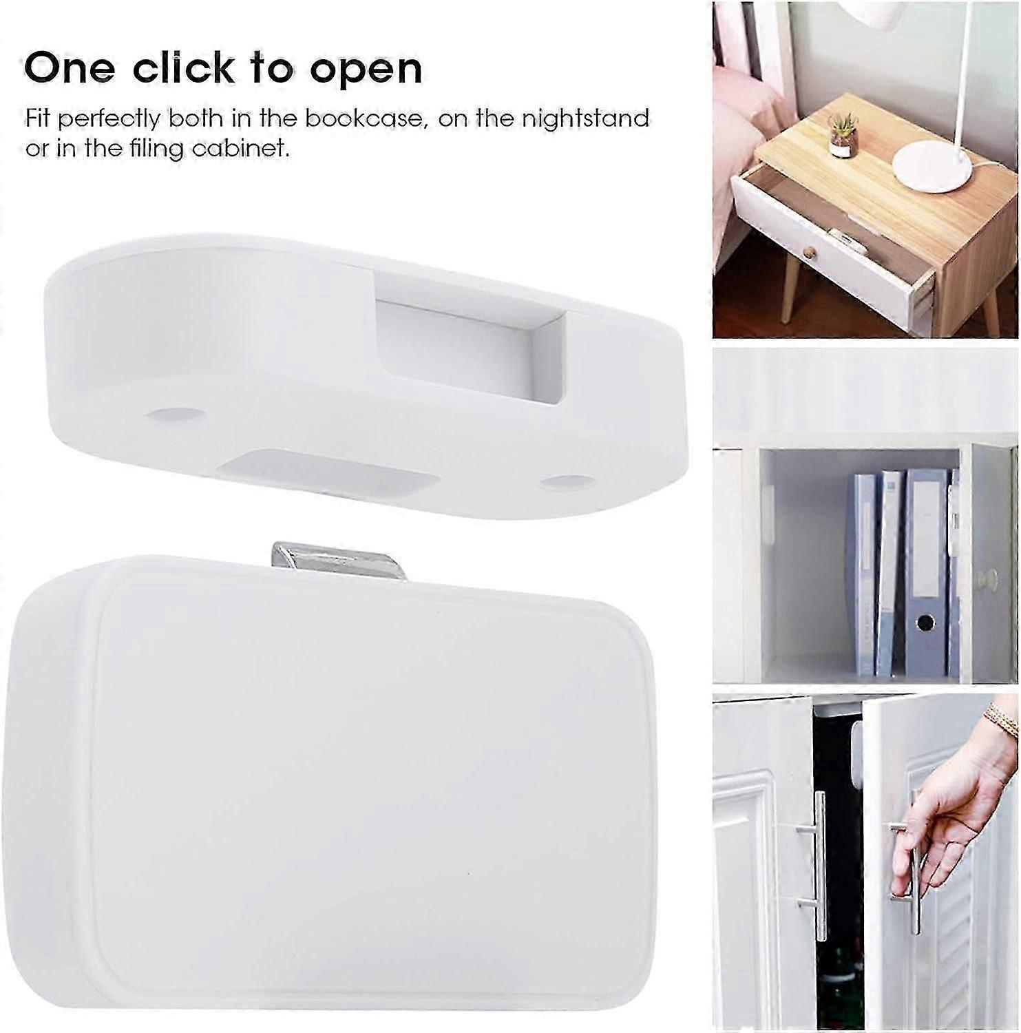 Bluetooth Smart Cabinet Lock - Invisible Keyless Lock APP Remote Unlock ...