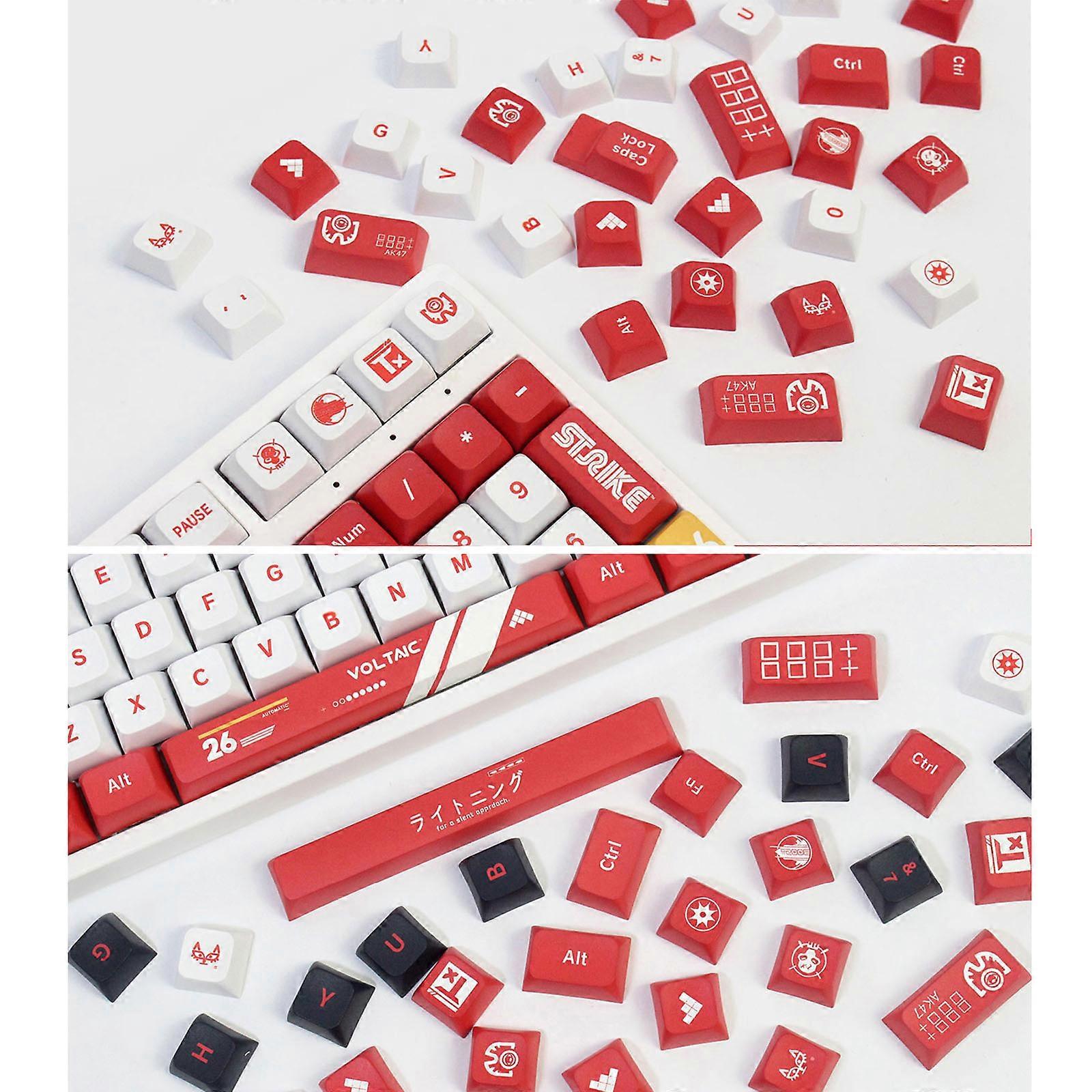 120 Keys/set XDA Profile Bloodsport Keycap for Mechanical Keyboard PBT ...