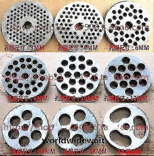 Food Choppers Meat Grinder Plate 12 3-18mm Manganese Steel Replacement ...