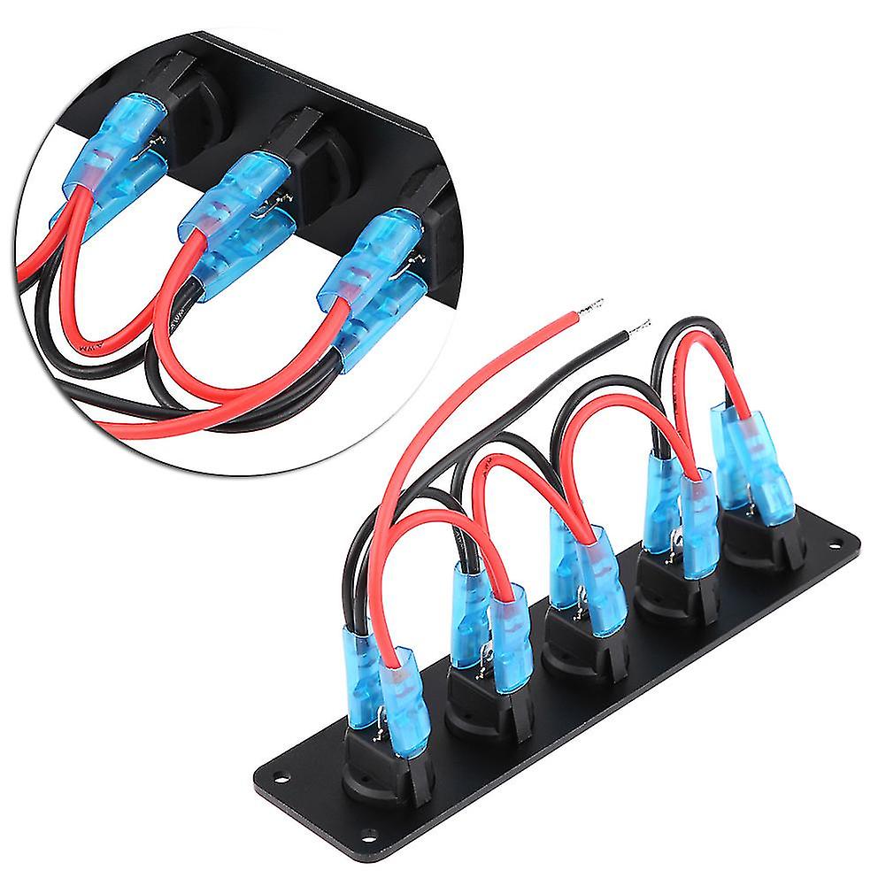 5 Gang Rocker Switch Panel, 5 Gang Toggle Switch Panel, Toggle Switch ...