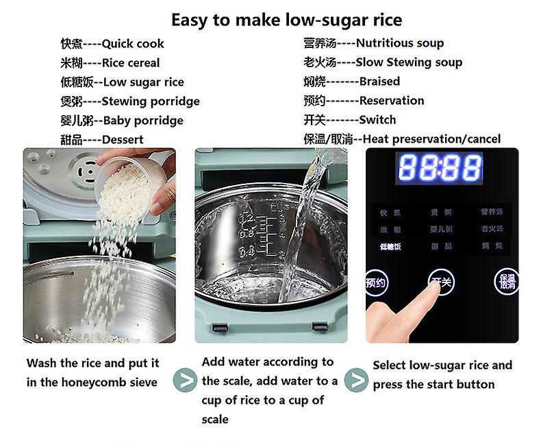 220V 3l electric low sugar rice cooker intelligent multifunction less ...
