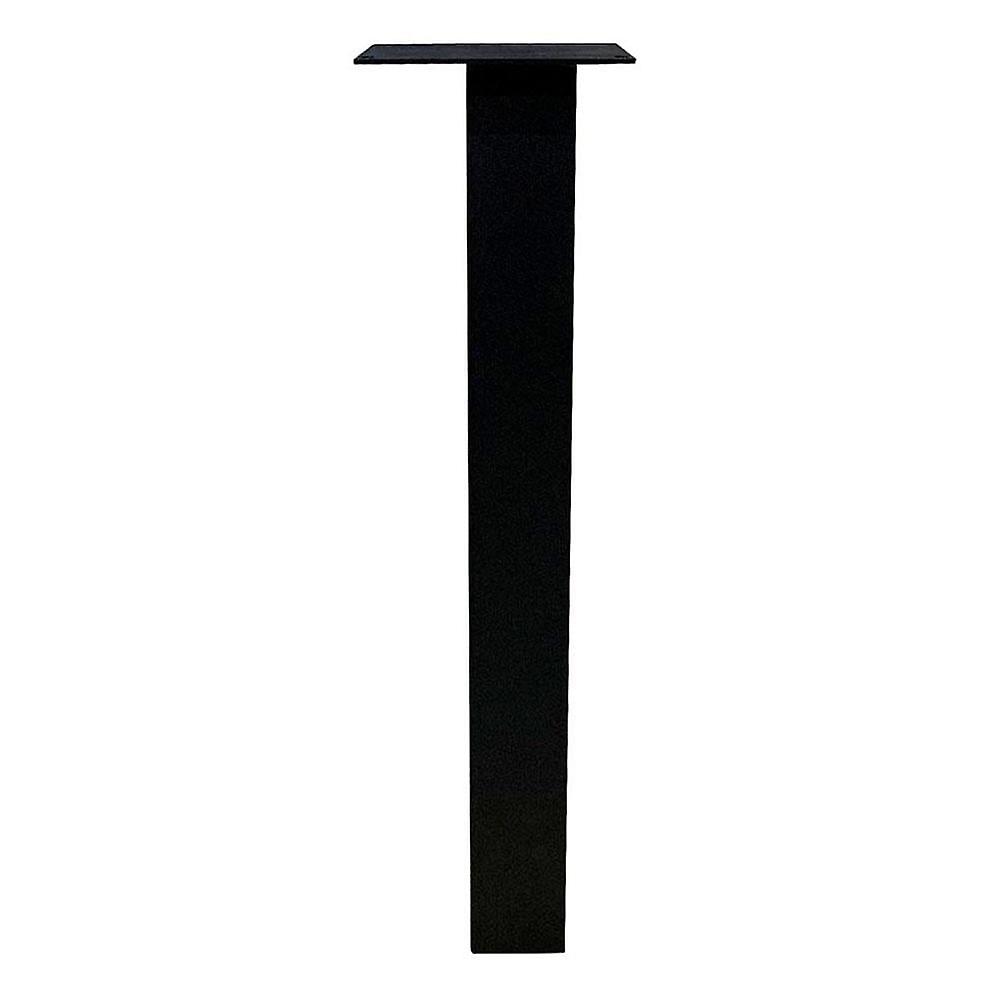 Set of steel straight table legs black square 8 by 8 cm and height 72 ...
