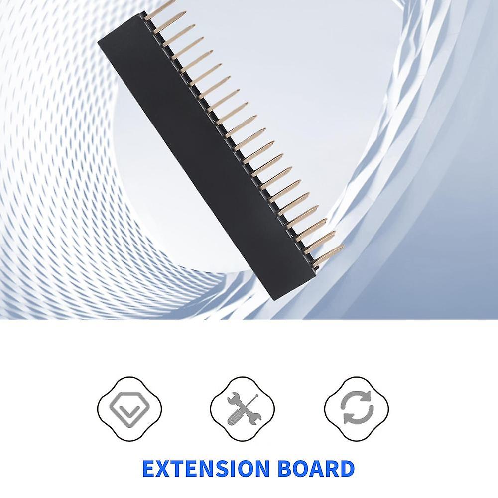 12pcs 40 Pin Gpio Header Kit 20x2 Pins Right Angle Gpio Header Socket For Raspberry Pi Zero4b