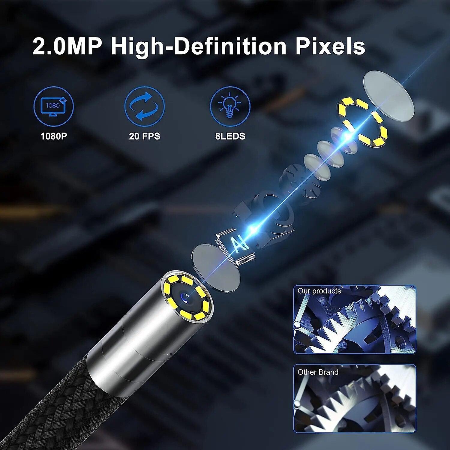 Two-way Articulating Borescope Industrial Endoscope With 8.5mm ...