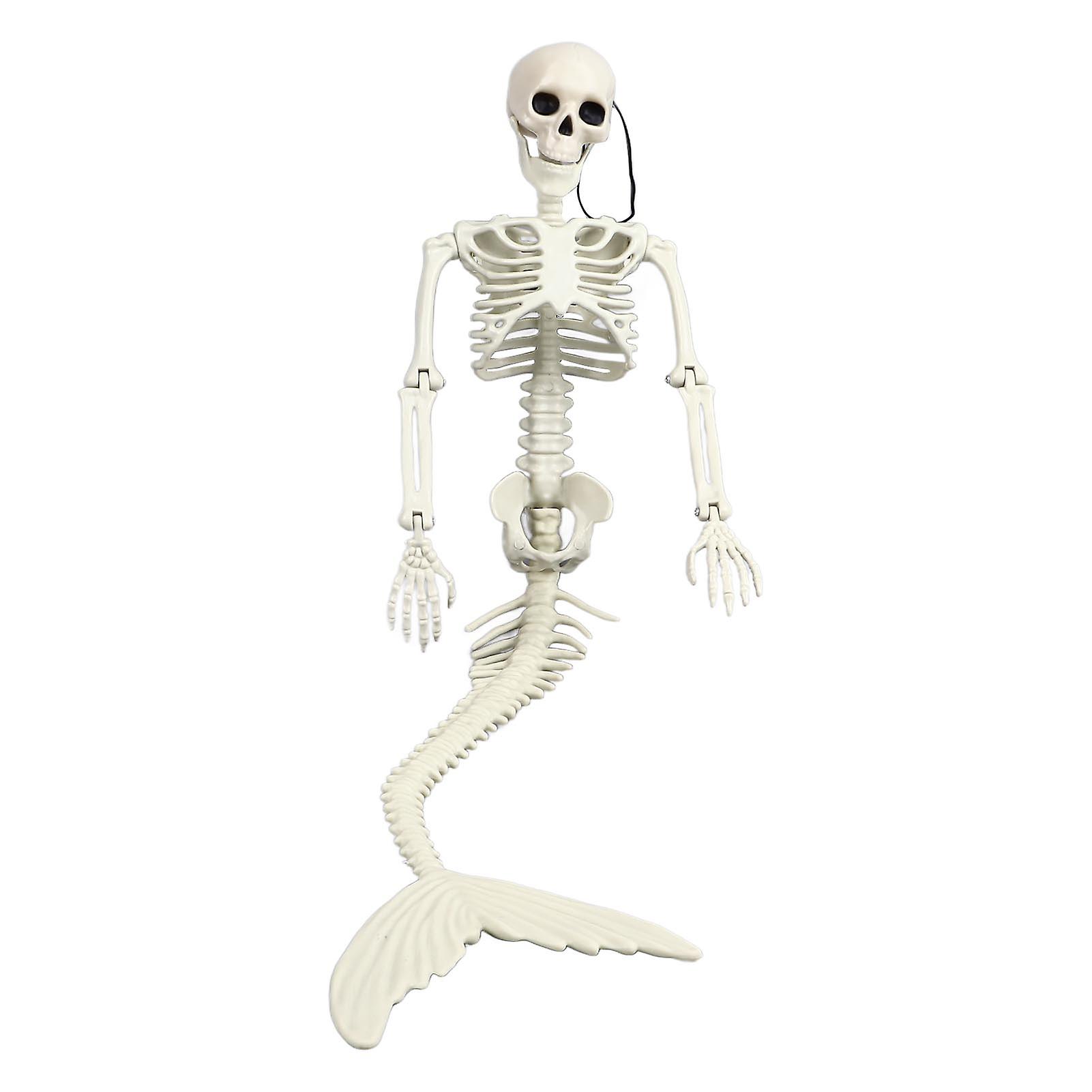 Life Size Skeleton Mermaid Halloween Outdoor Decorations Movable ...