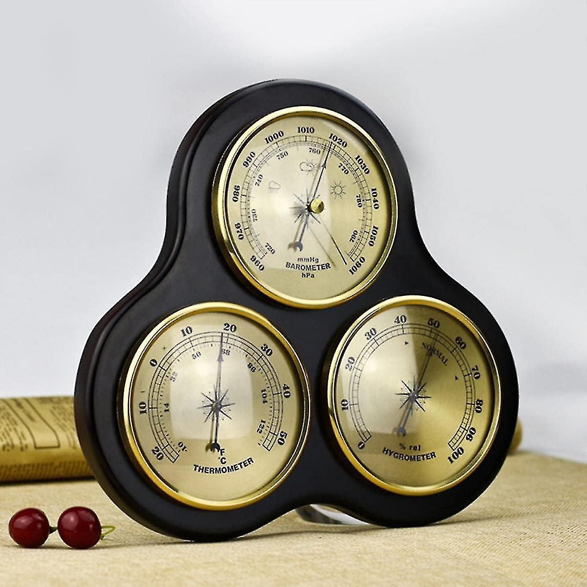 3 in 1 Weather Station - Barometer Thermometer Hygrometer, Wall Mounted ...