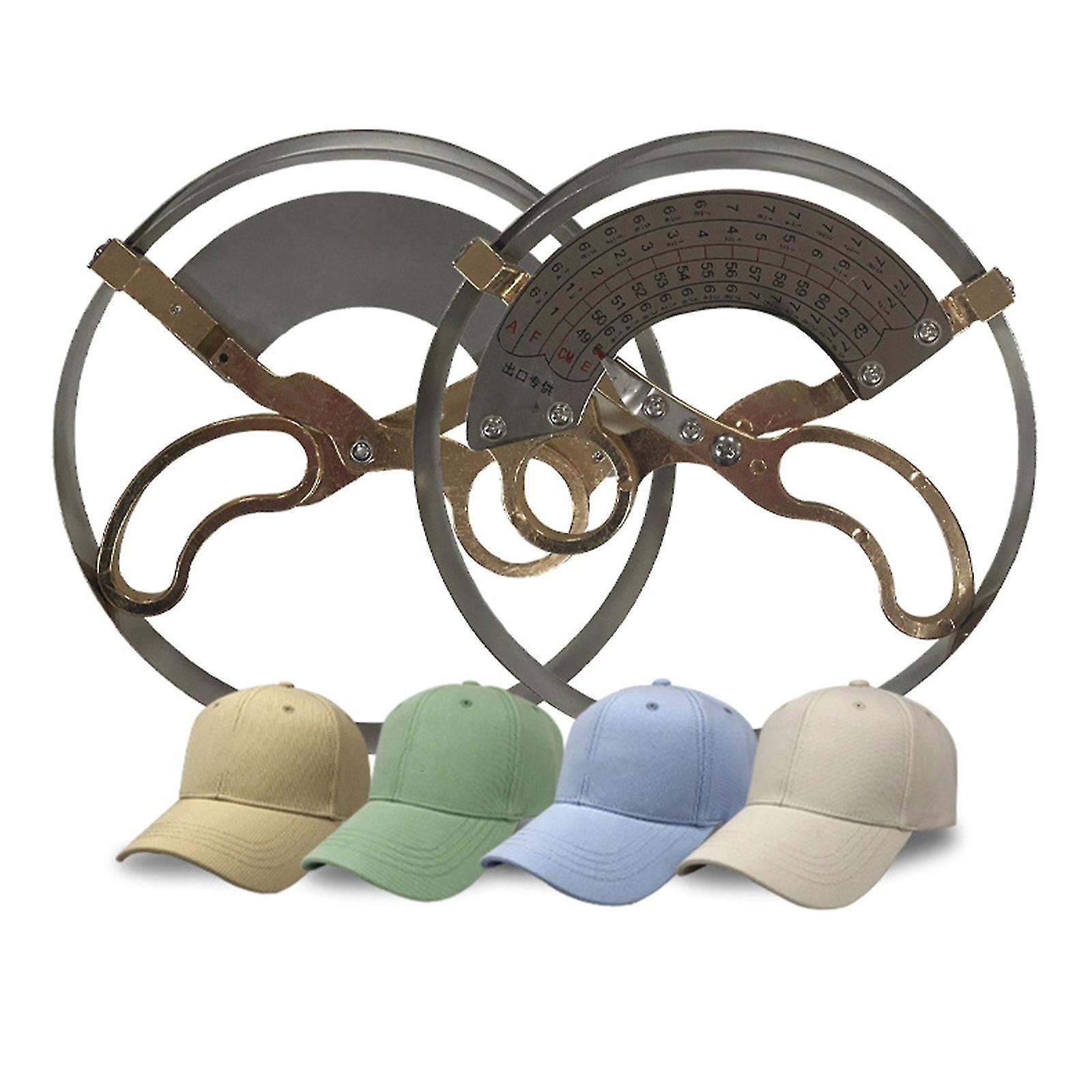 Stainless Steel Hat Ruler Scissor Type Ring Compass Adult Hat Size ...