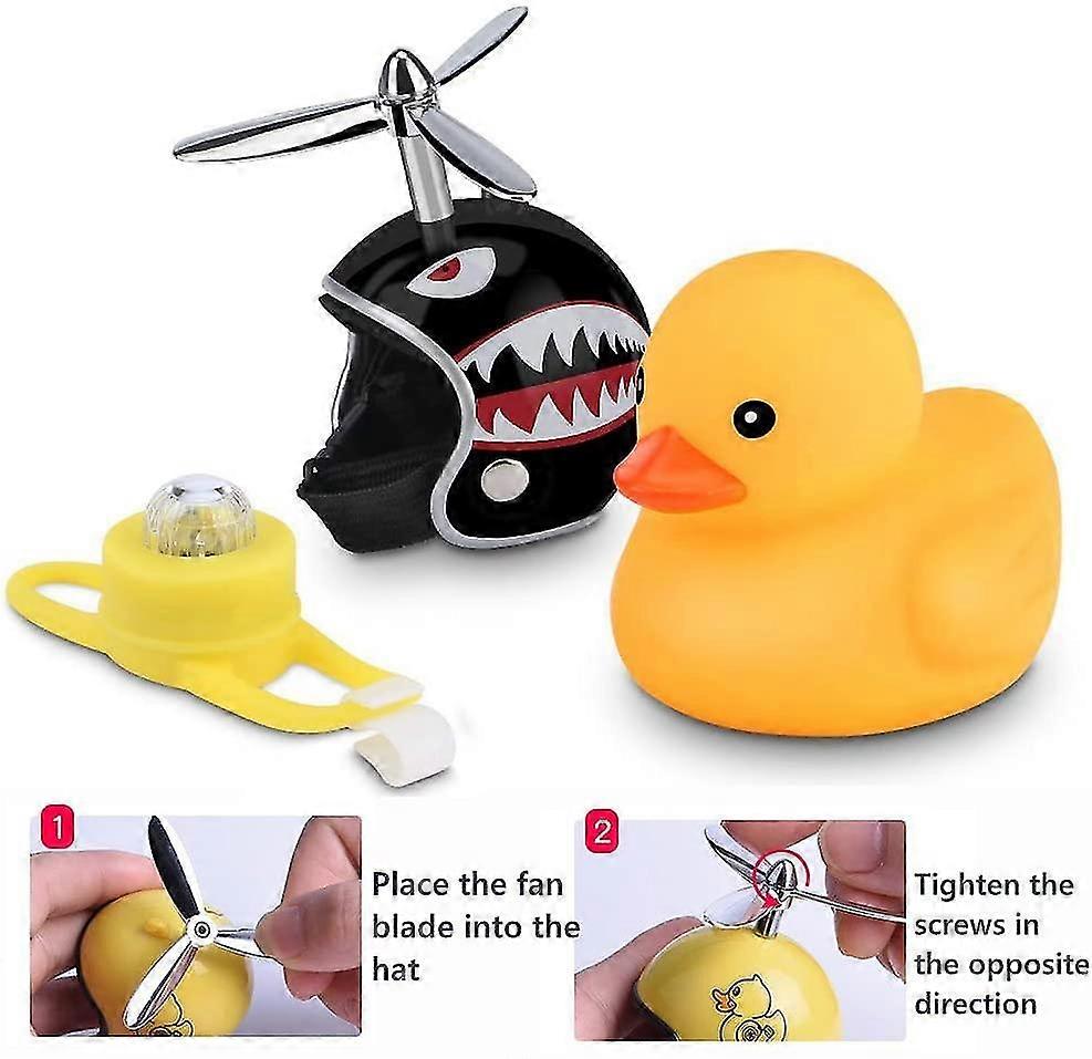 Duck Bike Bell Rubber Duck Bike Accessories With Led Light Cute ...