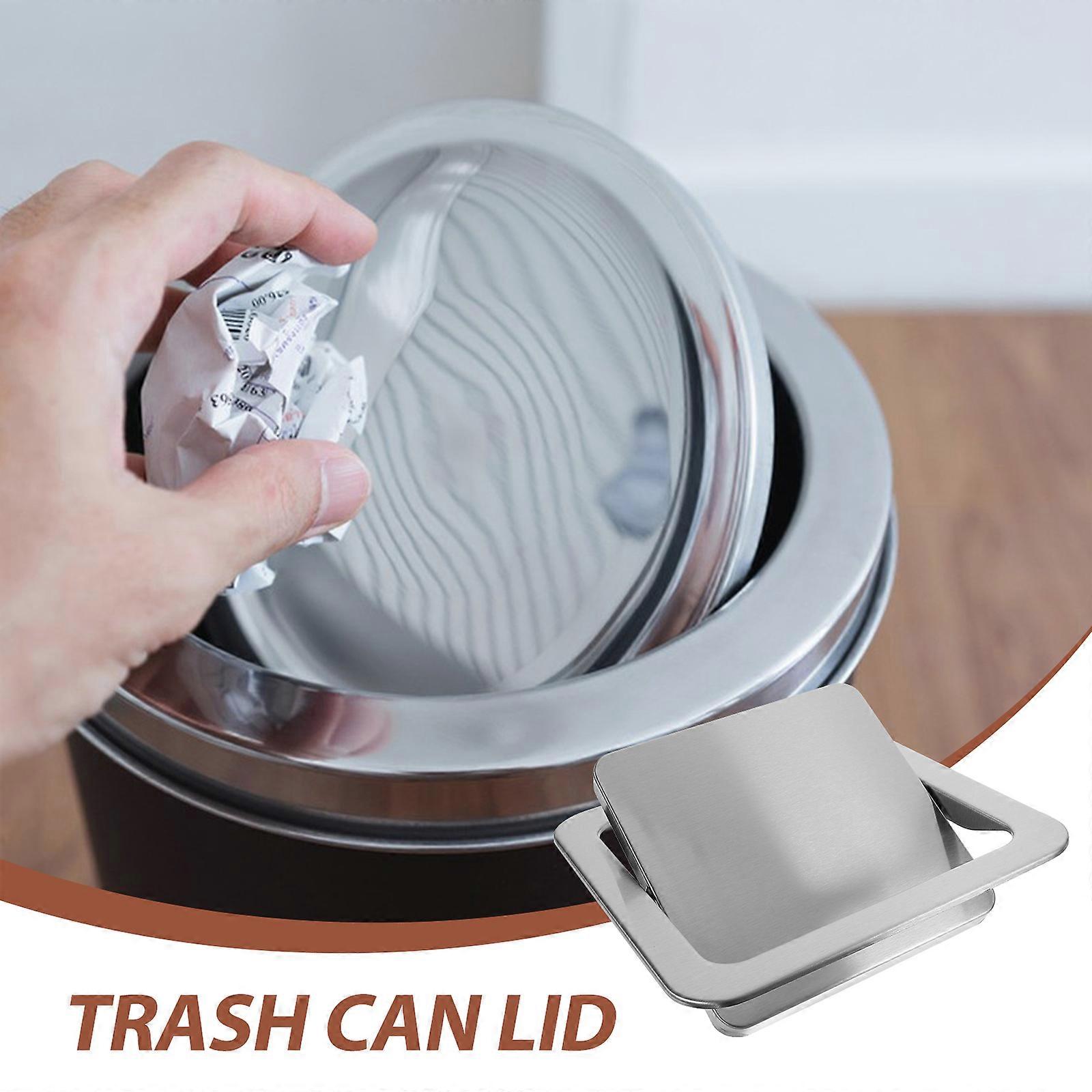 Recessed Counter Top Cover Trash Bin Embedded Type Swing Flap Lid ...