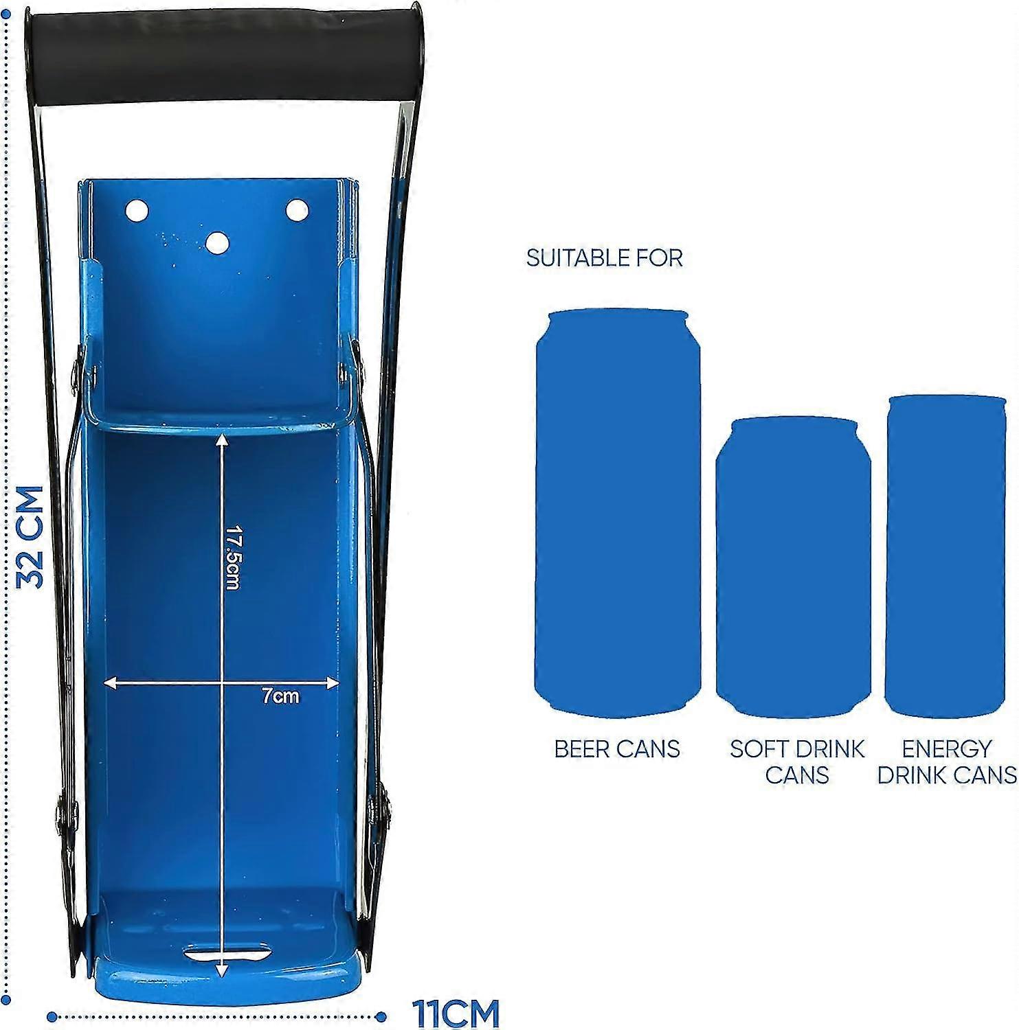 Can Crusher Heavy Duty Soda Beer Cans Tin Presser Wall Mounted ...