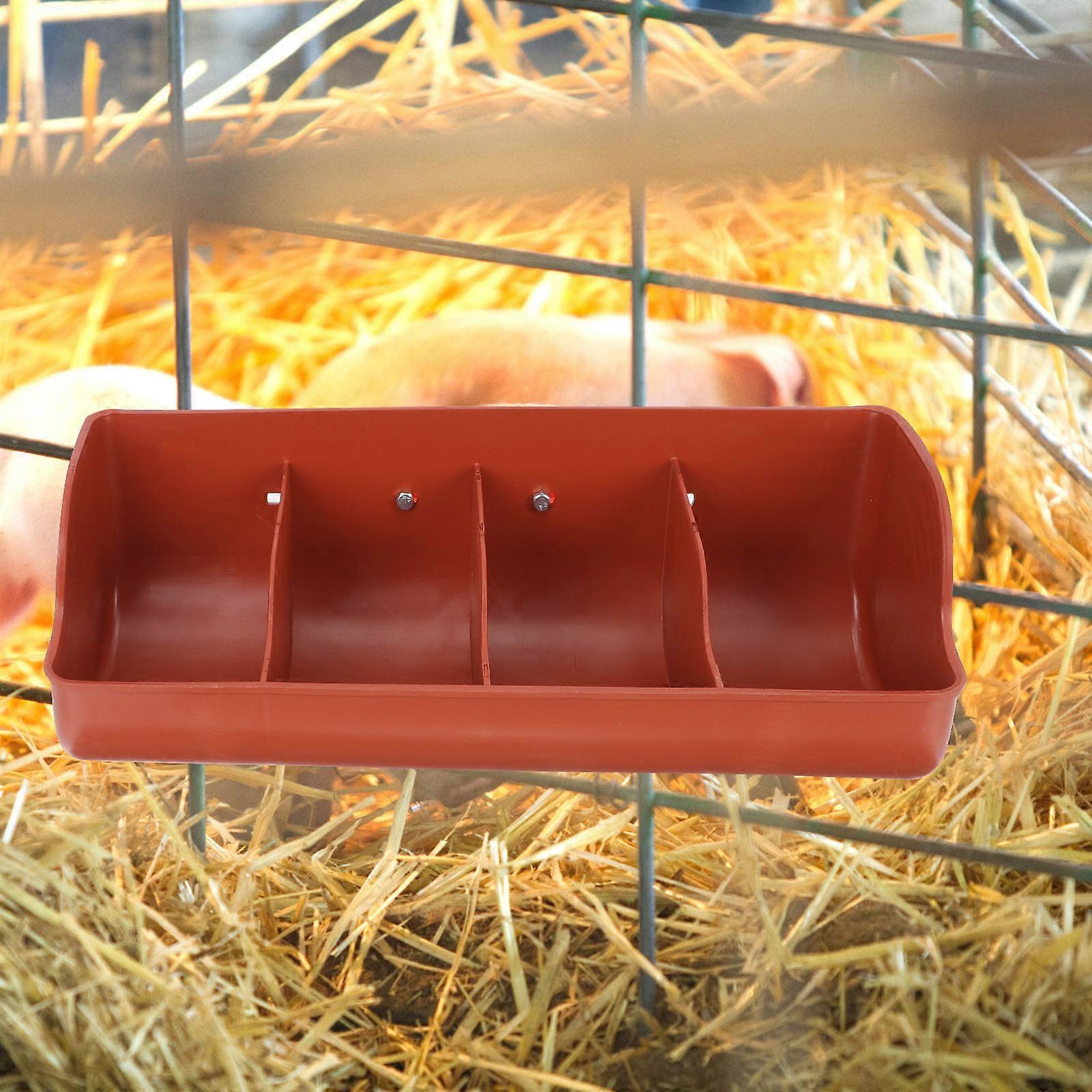 Pig Feeder Multi-slots Goat Feeder Fence Feeder Pig Feeding Trough ...