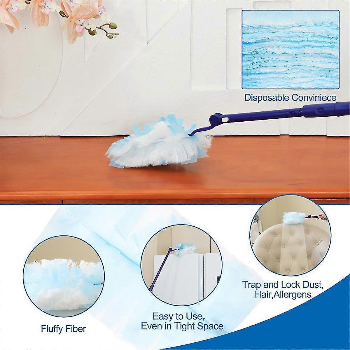 40 Pieces Duster Refills Disposable Duster Refills Compatible Non Woven ...