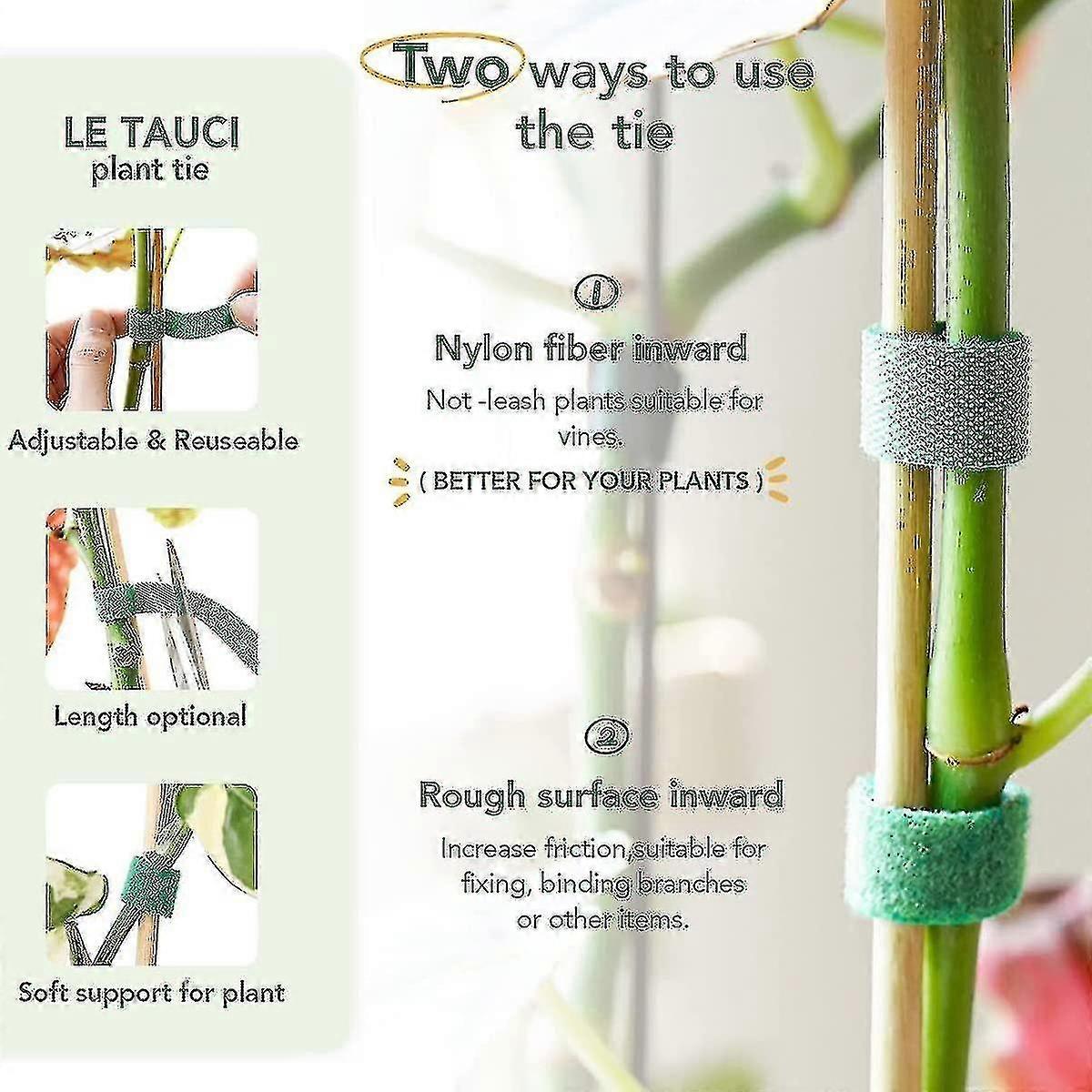 Plant Ties Hook And Loop Nylon Garden Ties Reusable Waterproof ...