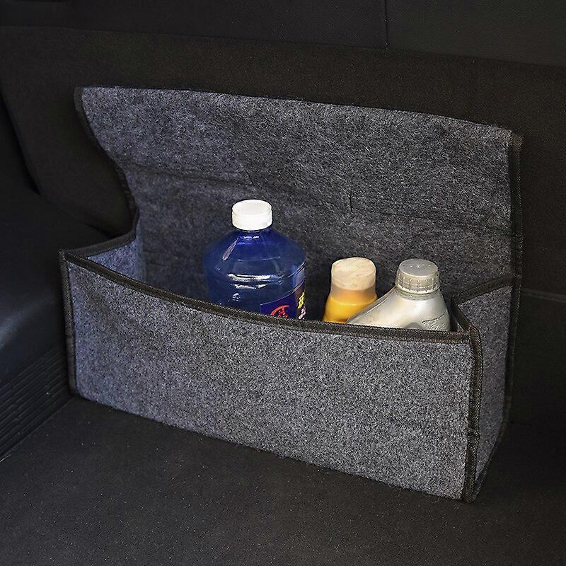 Car Storage Bag Trunk Organizer Box Felt Cloth Storage Box Auto Cargo ...