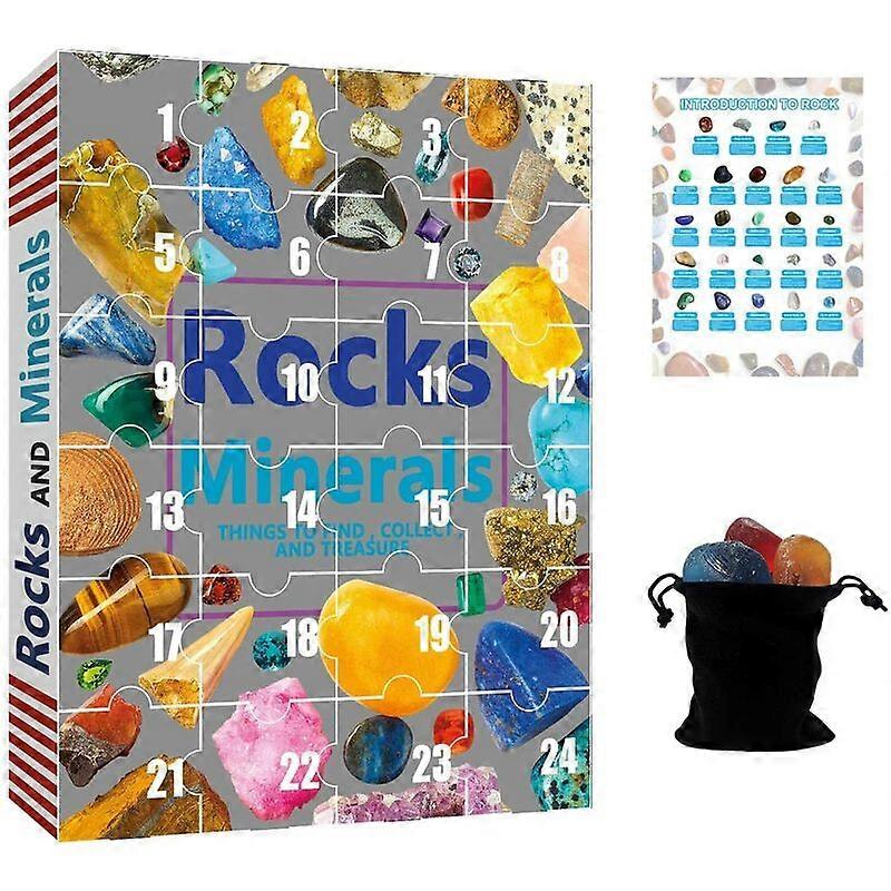 Advent Calendar 2021, 24 pieces Rock and Mineral Geology Education ...
