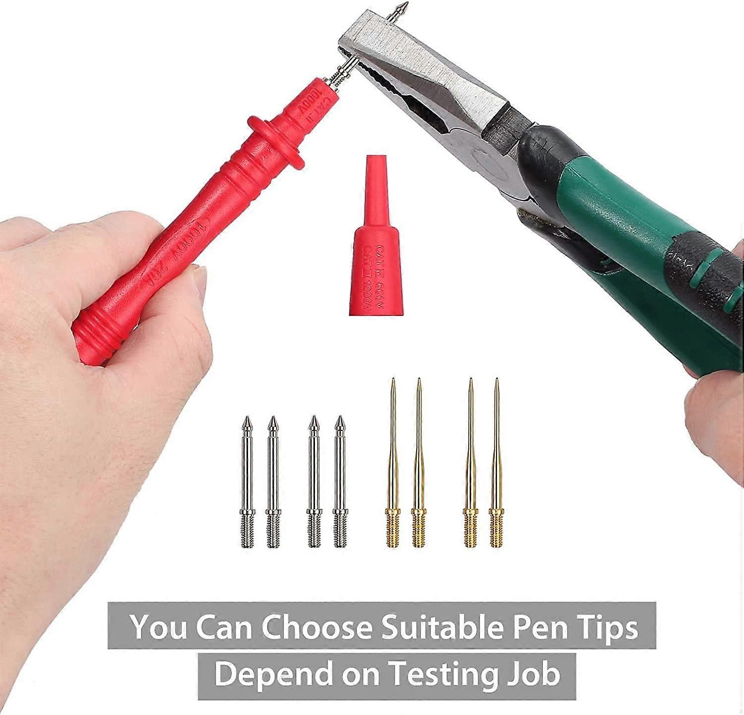 Multimeter Test Leads, 24pcs Electrical Multimeter Test Leads with ...