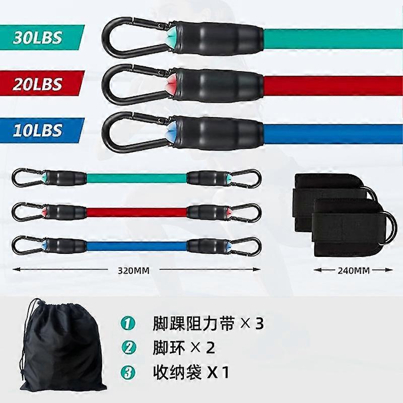 Ankle Resistance Bands Set, Ankle Tube Band with Adjustable, 60LB Three ...