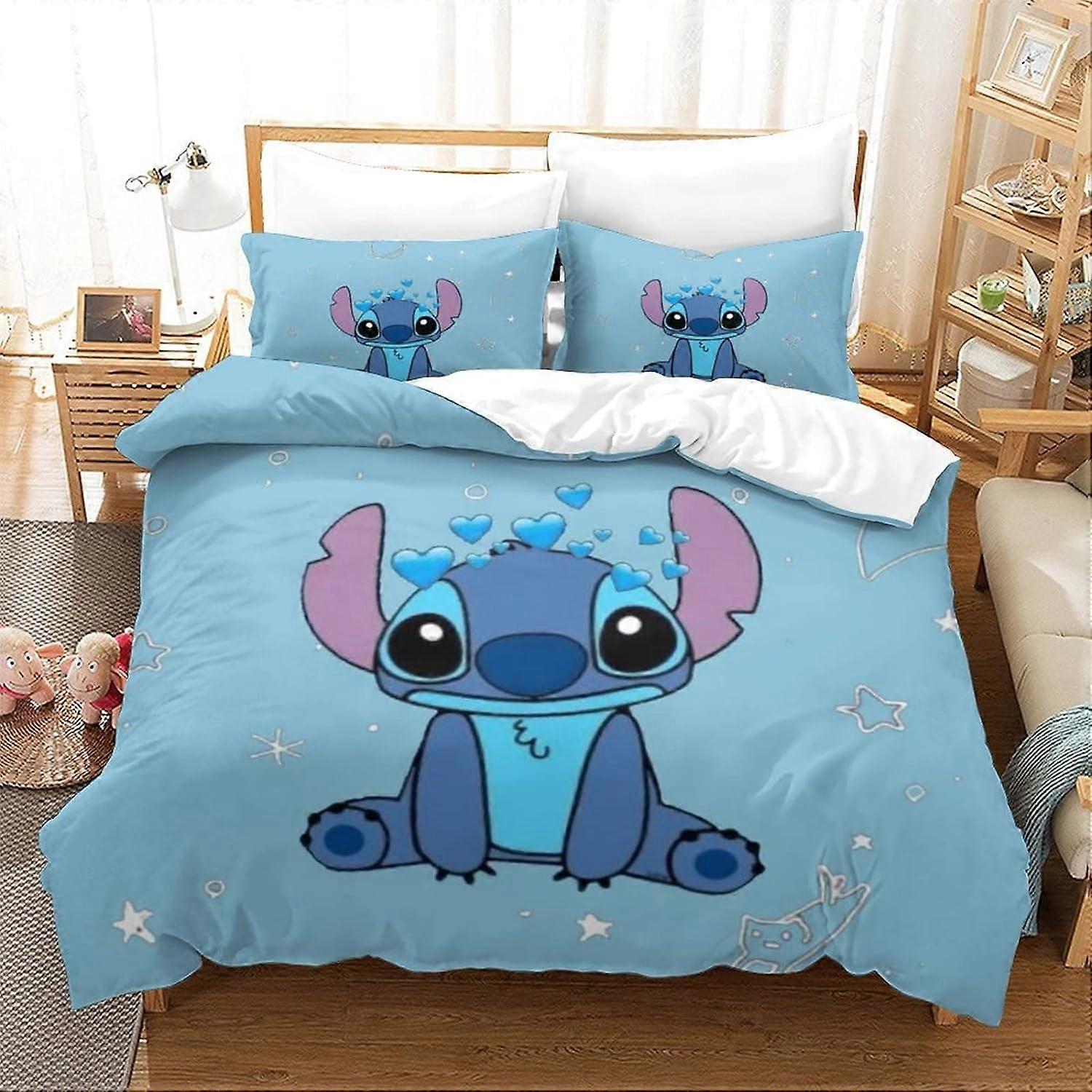 Bedding Set Pieces Set Duvet Cover Set D Stitch Print Pillowcases ...