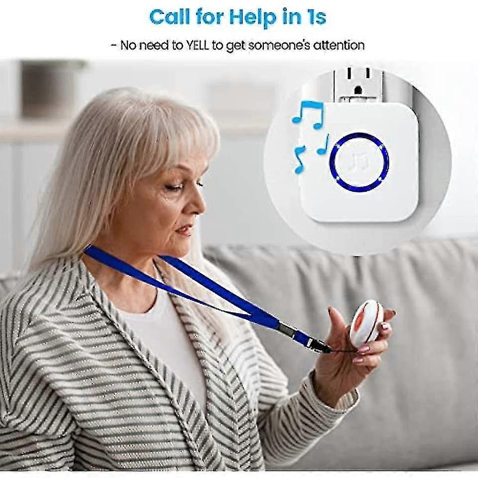 Caregiver Pager Wireless Call Buttons For Elderly Monitoring Sos Alert ...