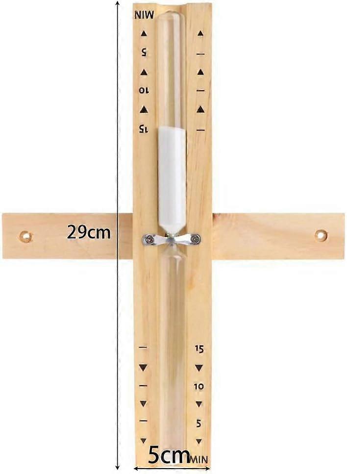 Sauna Hourglass(15 Minutes) with Rotating Timer, Wooden Hourglass Timer ...
