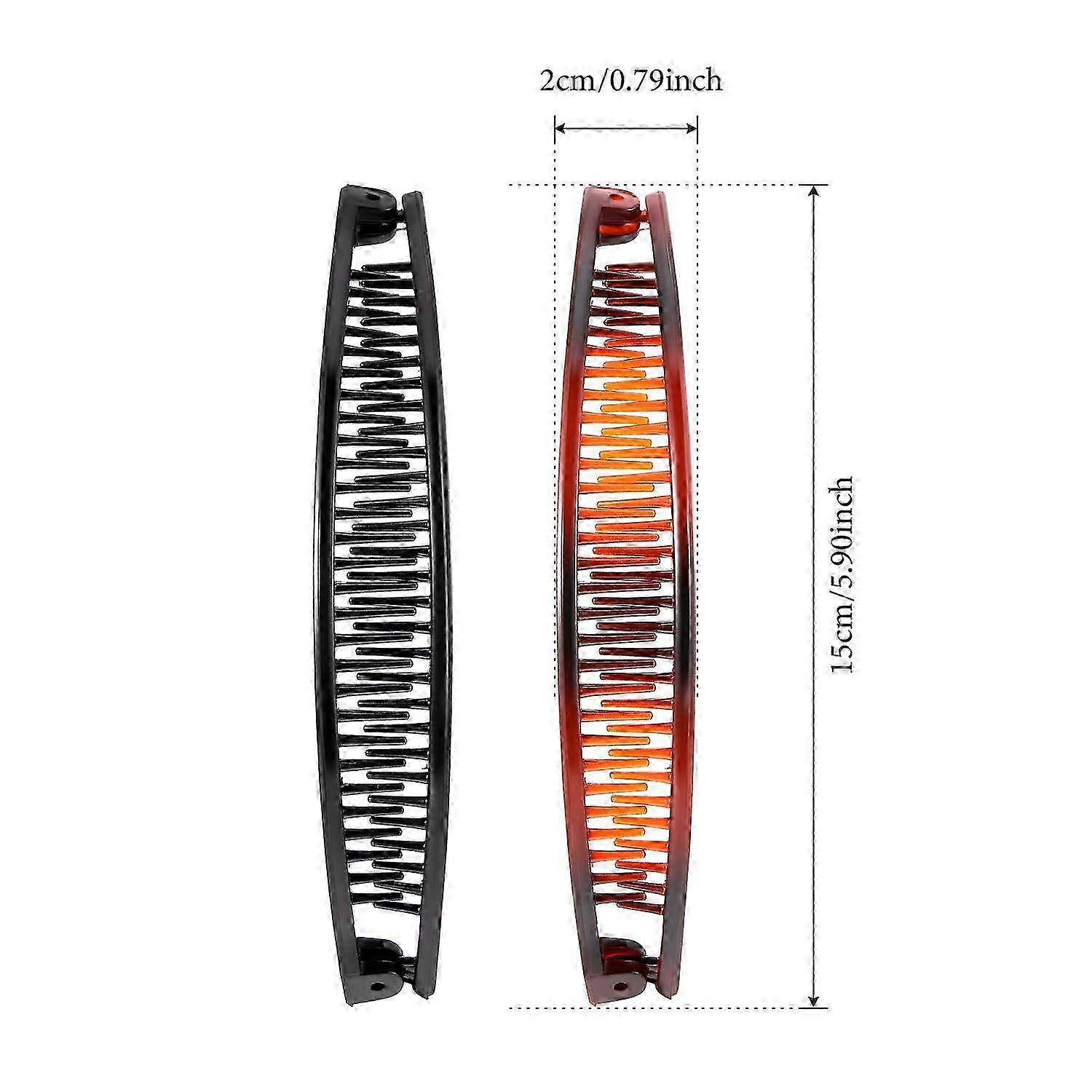 6 Pieces Clincher Combs Banana Combs Banana Clip Grip Comb Fishtail ...
